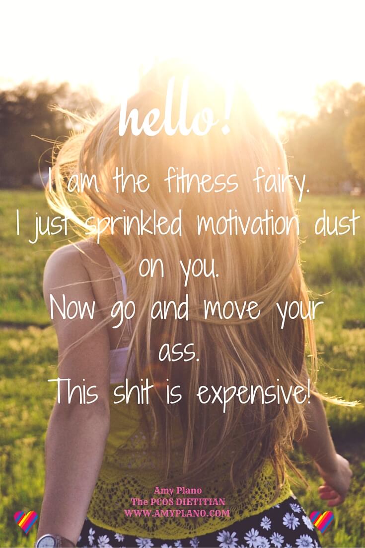 PCOS Motivation and inspiration graphic - Amy Plano, The PCOS Dietitian