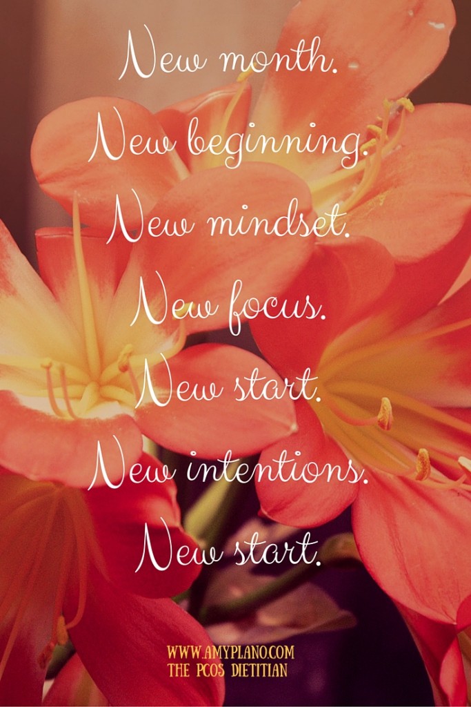 PCOS inspirational quote graphic - Amy Plano, The PCOS Dietitian